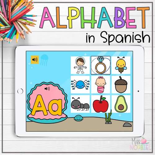Alphabet in Spanish Boom cards, El alfabeto, Digital learning by Miss ...