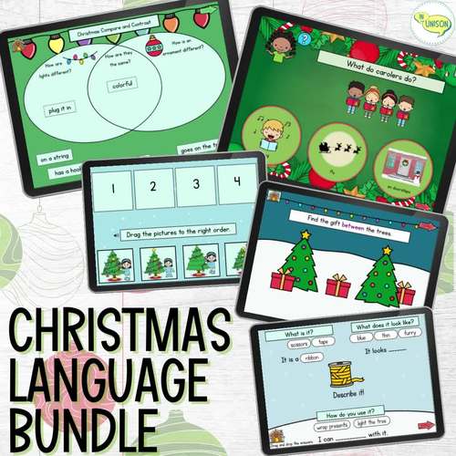 Christmas Language Boom Cards™ Bundle by In Unison Speech Therapy