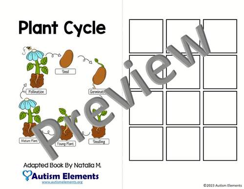 Plant Cycle- Adapted Book- Science- Spring-Plants- Flowers- Autism