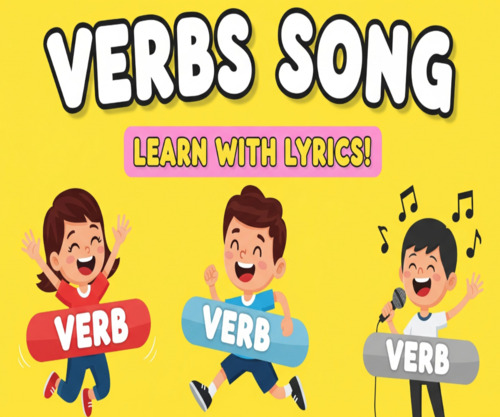 Verbs Words Song Lyrics Video for Elementary ELA and Language Arts Grammar