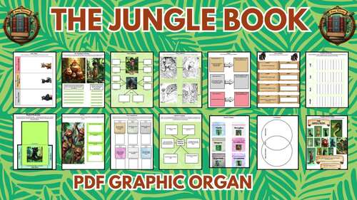 THE JUNGLE BOOK by Rudyard Kipling - ELA Literature PDF Graphic Organizer