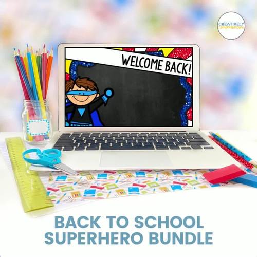 Back to School Superhero Activities Bundle by Creatively Comprehensive