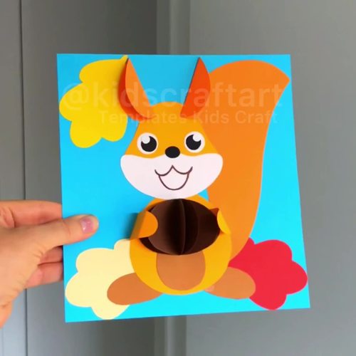 BUNDLE Fall Autumn Animals Crafts Hedgehog Owl Raccoon Squirrel Craft ...