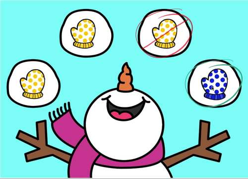 Which One Doesn't Belong Different Colors Winter Digital BOOM CARDS