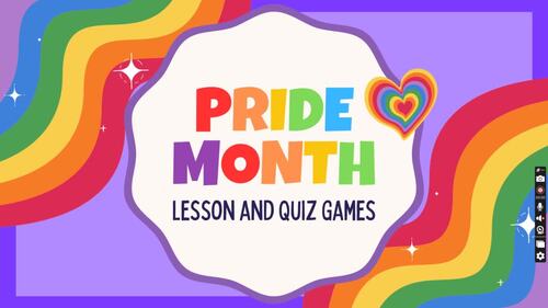 Pride Month LGBTQ Equality PowerPoint slide lesson quiz for 1st 2nd 3nd