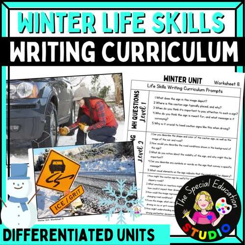Winter activities writing center Special Education Writing curriculum ...