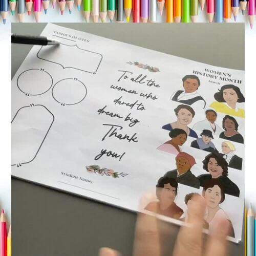 Women's History Month Brochure by Deconstructing History | TPT