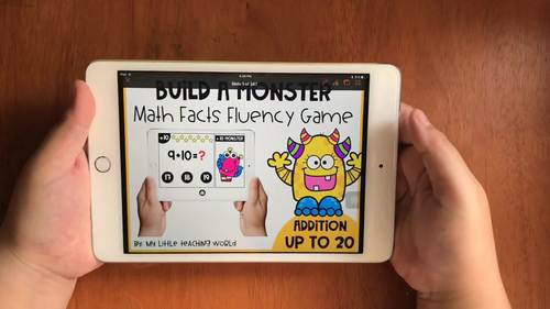 Back to School Addition Up To 20 Math Facts Fluency Game | TPT