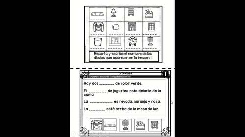 Descripciones LA CASA, el dormitorio | Pack de actividades | Spanish ...