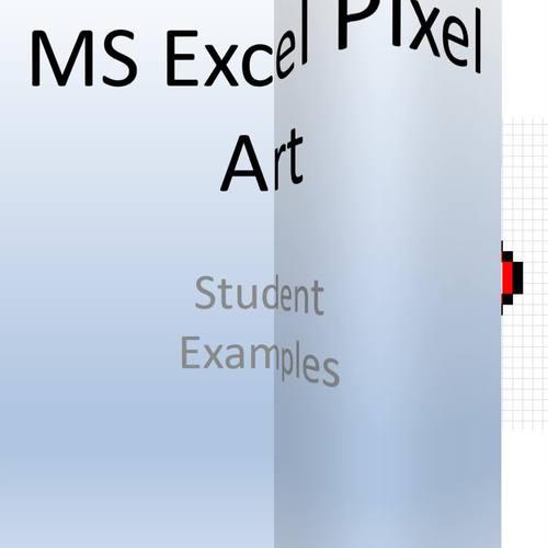 Pixel Art Lesson Activity for Teaching Microsoft Excel by TechCheck Lessons