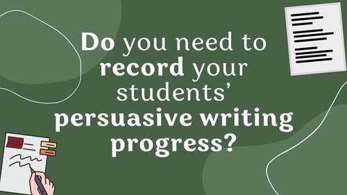 Persuasive Opinion Writing Assessment Templates | Rubric + 7 Other ...