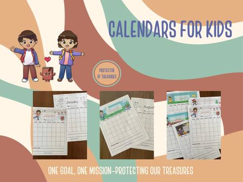 Calendars For Kids | Perfect for Kids Organization by Protector Of ...
