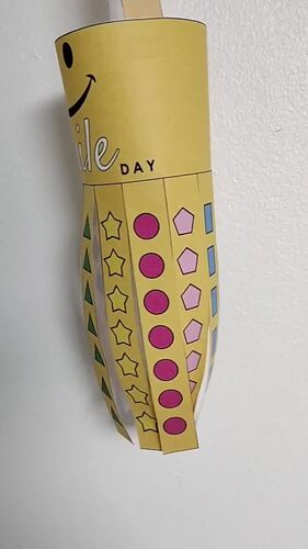 World Smile Day Activities Windsock Craft Pop Art Coloring DECORATION
