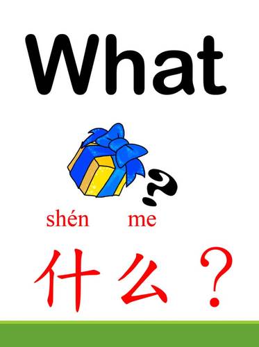 TPRS—Mandarin Chinese Question Words by Tracy Pi | TpT