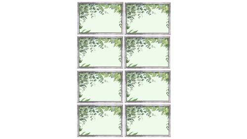 Greenery Classroom Kit, Alphabet, Number Line, Name Tags, Birthdays