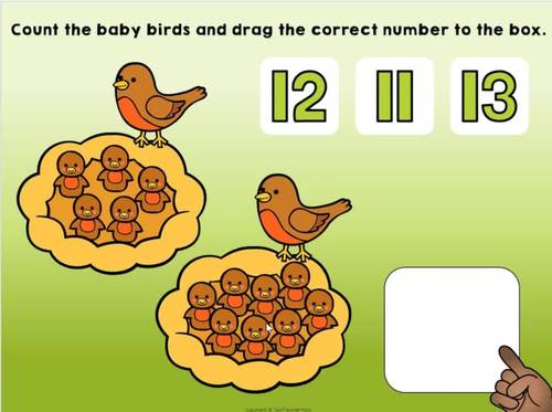 Spring Count the Objects 1 to 20 Google Slides™ Activity by Tech ...
