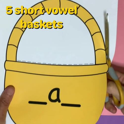 Spring - Easter Basket - Short Vowel Sort - CVC Words by Robin Shelton