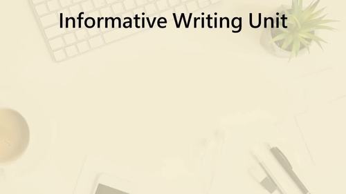 Informative Writing Unit for 2nd and 3rd Grade by The Classroom Key