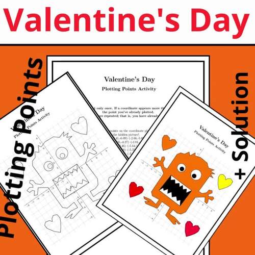 Love Monster Coordinate Graphing: Valentine's Day Fun ( 2025 ) | TPT
