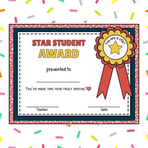 Star Student - End of the Year Awards - PowerPoint EDITABLE | TPT