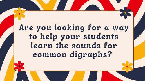 Consonant Digraph Flashcards Movements and Pictures Phonics Activity K-1st