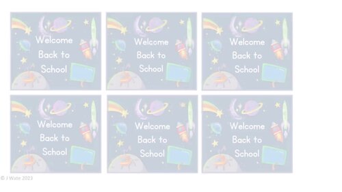 Cool Space Themed Back To School Tags - Printable First Day of School ...