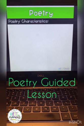 Poetry Digital Lesson by Write Moments | Teachers Pay Teachers
