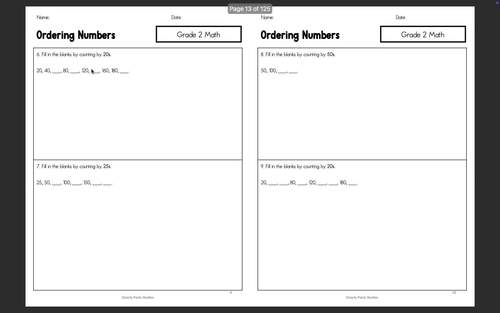 Grade 2 End of Year Review | Morning Work | Ontario Math Worksheets ...