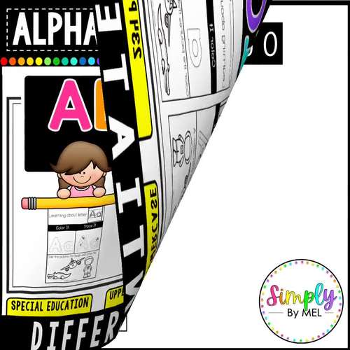Alphabet Worksheets l ABC Practice l A-Z l Distance Learning by Simply ...
