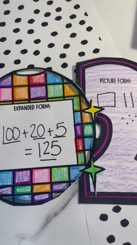 New Year Math Place Value Craft by The Teaching Diva Corner | TPT