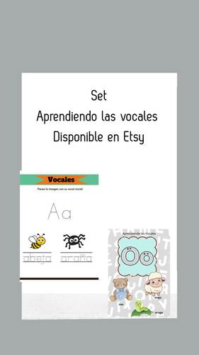 Aprendo las vocales by CornerFairy | TPT
