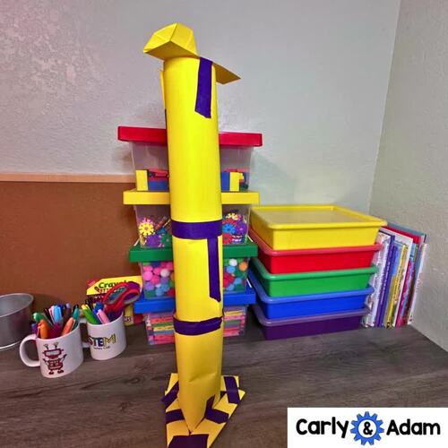 Second Grade STEM Sub Plan Activity Build a Paper Tower Engineering ...