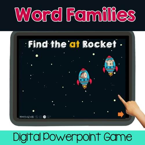 Phonics Games: Word Families Space Digital Game by Emily Ames | TPT