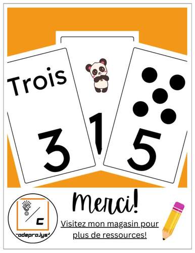 Printable Flash Cards 0-10 and Fun Activities for French-Speaking Children