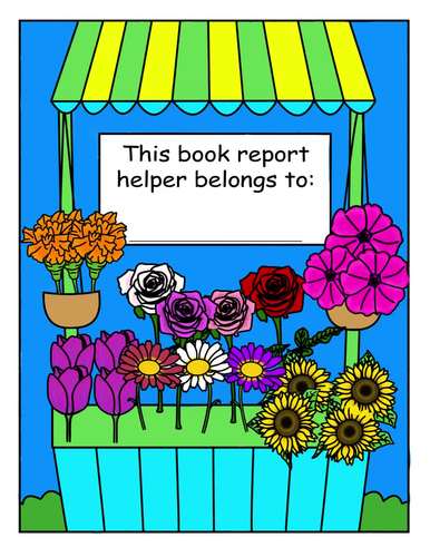 Book Report Templates, Bookmarks, and Reading Logs (6 themes) in color