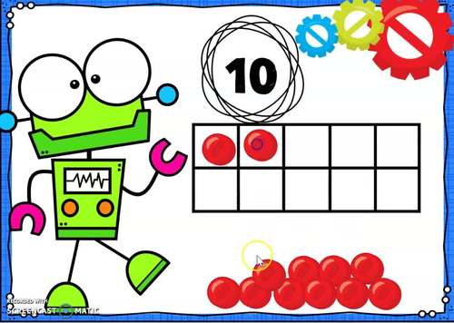 Représente le nombre : les robots BOOM CARDS distance learning by ...