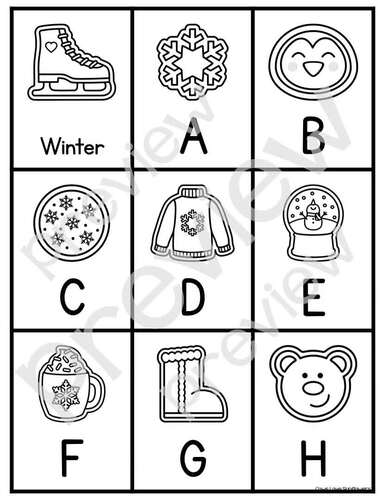 Seasonal Cookies - Uppercase Lowercase ABC Matching Cards & Worksheets ...