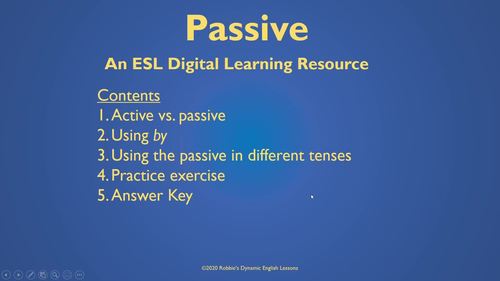 Digital Grammar Presentation: Passive Voice | Distance Learning | TPT