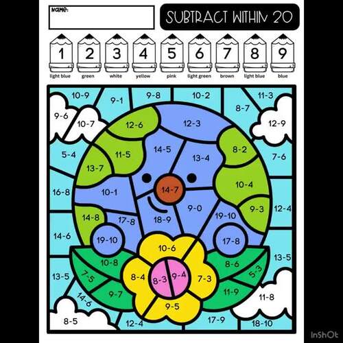 Earth Day Math Activities for 1st Grade by Serendipity Math Shop