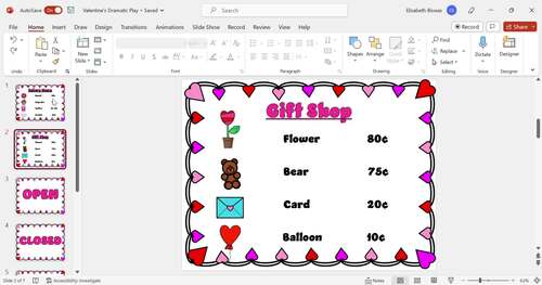 Valentine's Day Themed Dramatic Play Set by Pencils and Play-doh