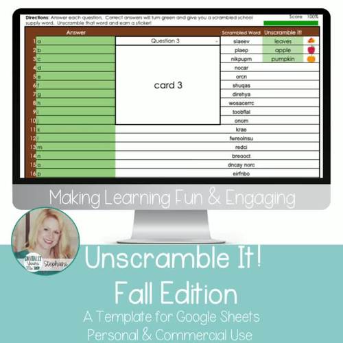 Editable Template for Google Sheets- 20 Question Digital Activity ...