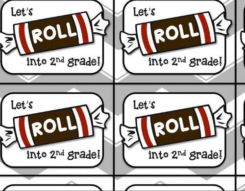Beginning of the Year Gift Tag (Tootsie Roll- Let's roll into K-6th grade)