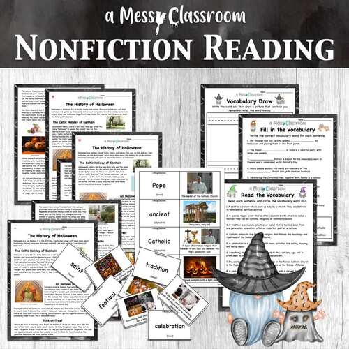 2nd Grade History of Halloween Reading Lesson RI.2.1 Ask & Answer Questions