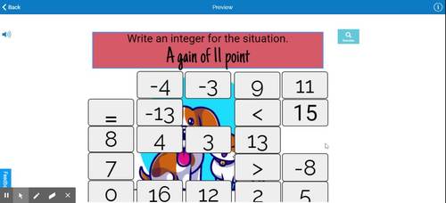 Intro to Integers & Absolute Value Hidden Picture Boom Cards | TPT
