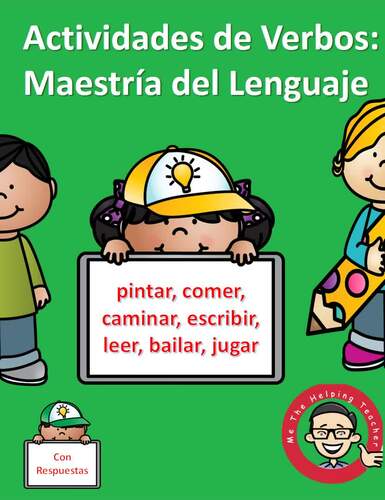 Español Actividades de Verbos PDF by Me The Helping Teacher | TPT