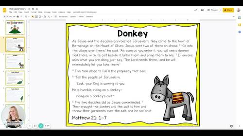 The Easter Story Bible Lesson by Poet Prints Teaching | TPT