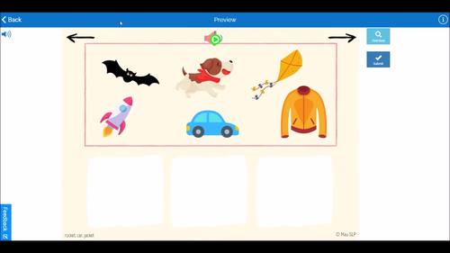 Auditory Memory for Words (3 units) Boom Cards™ by Mau SLP | TPT