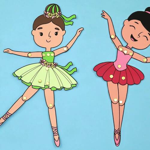 Ballerina Paper Dolls by Super Fun Printables | TPT