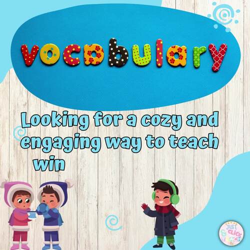 Winter clothing vocabulary word wall Winter Word Wall Writing Center Cards