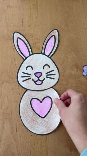 Rabbit Craft Animal Report Writing Activity, Spring Craft, Easter ...